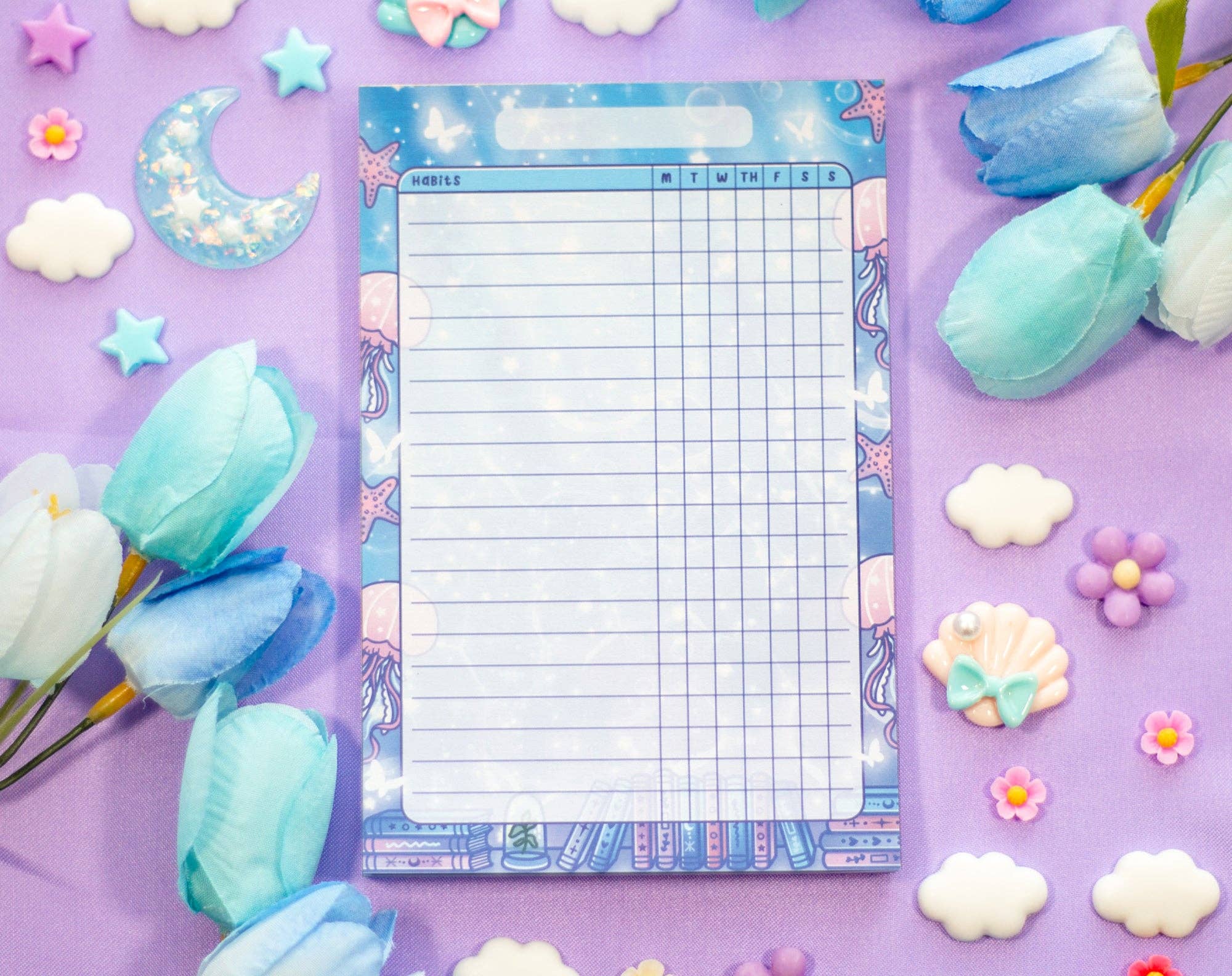 Reading Room Habit Tracker Notepad – Peachi Lane